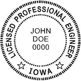 Iowa Desk Top Engineer Seal Embosser | Notary Bonding