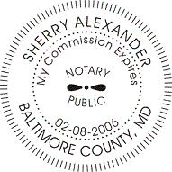 Maryland "Official" Seal Stamp | Notary Bonding