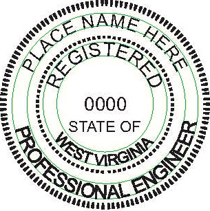 West Virginia Desk Top Engineer Seal Embosser | Notary Bonding